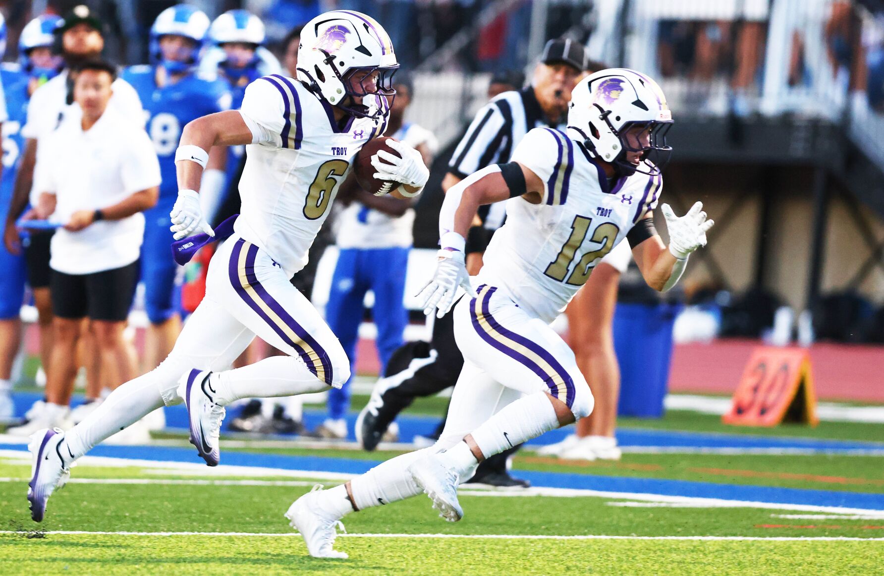 Hunter Humphrey overcomes cramping issues to help guide Troy over Ladue ...