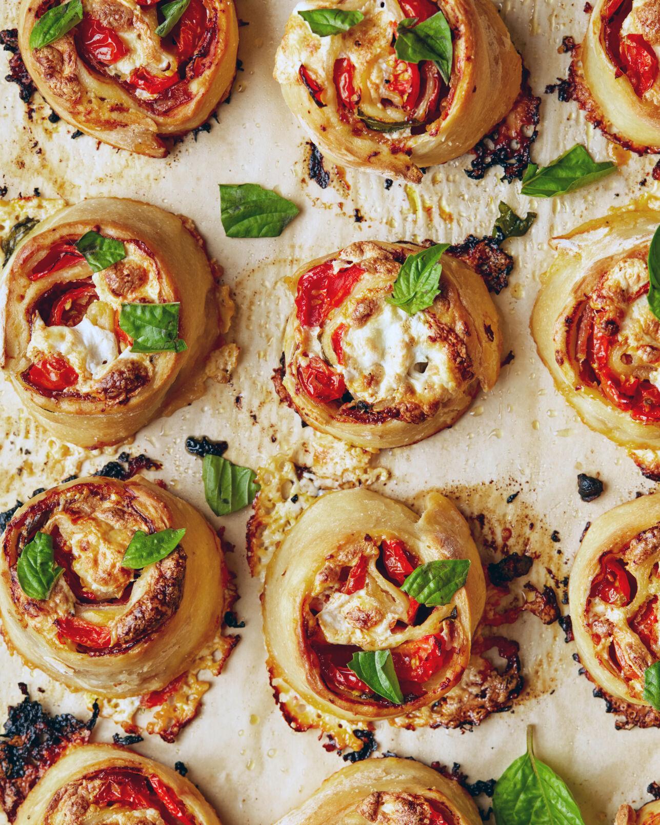 Warm, gooey caprese pizza rolls are a dinner win