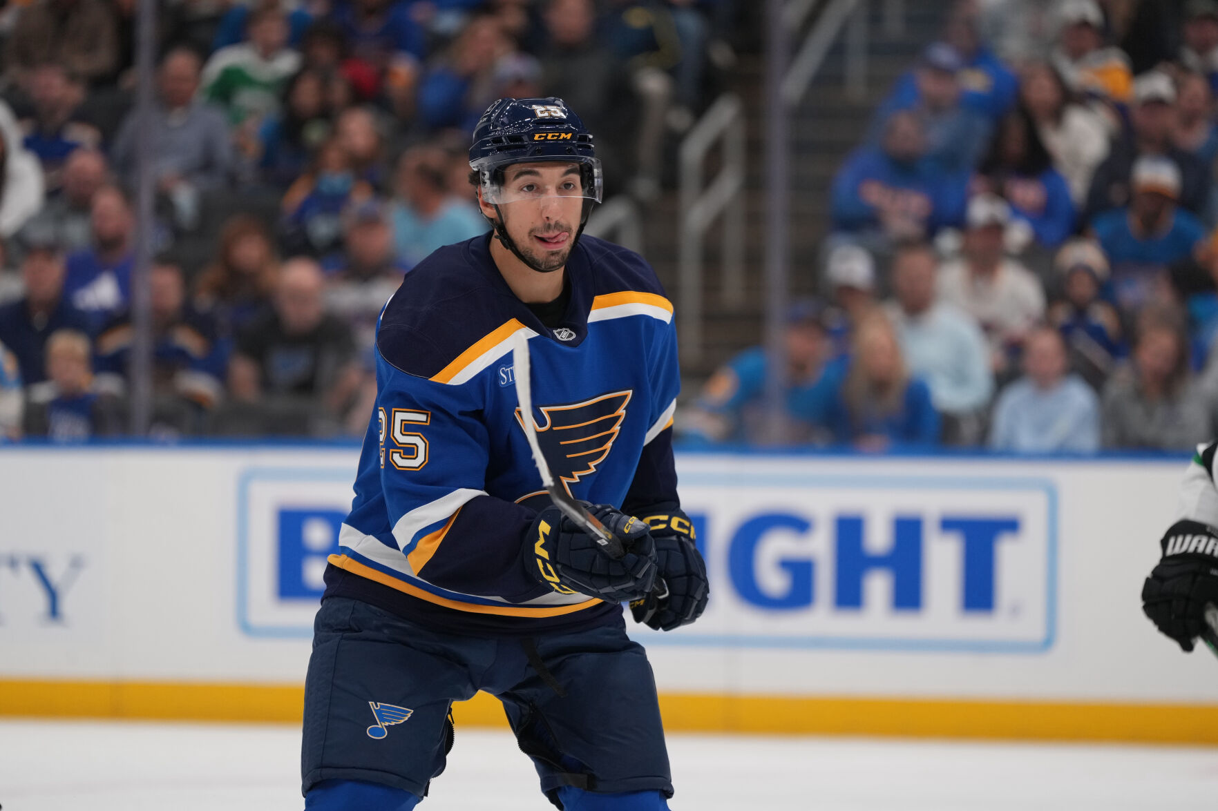 Blues forward Jordan Kyrou 'ready' to respond vs. Kraken after healthy ...