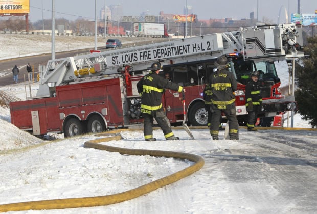 St. Louis firefighters battle three-alarm fire at warehouse