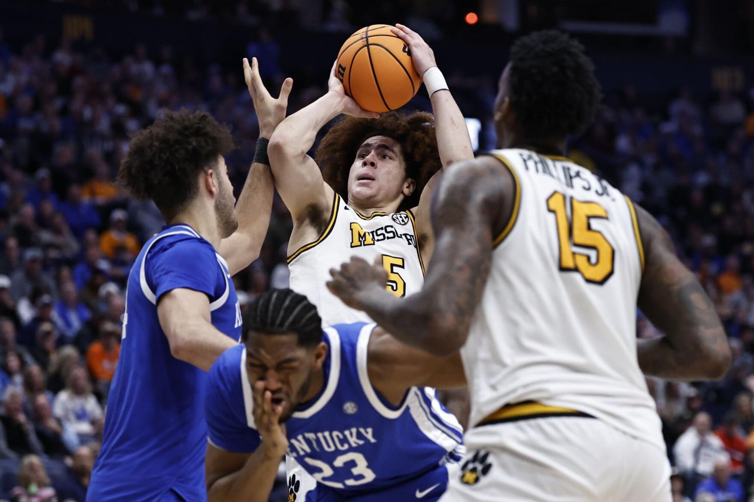 Photos: Missouri downed by Kentucky in the 2026 SEC men's basketball ...