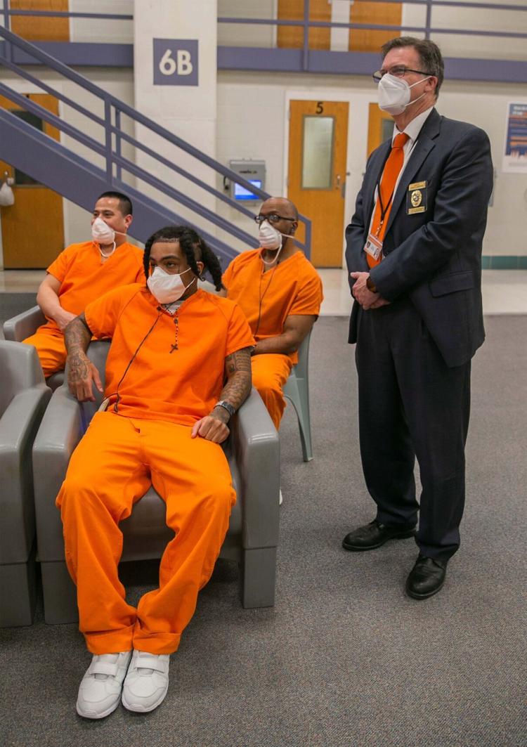 Photos: St. Louis County Jail Super Bowl Watch Party
