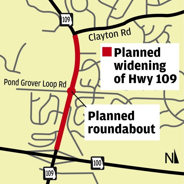 MoDOT plans to widen Highway 109 in Wildwood
