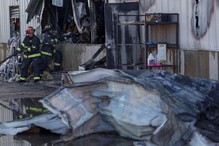 Crews battle hourslong warehouse fire in Valley Park