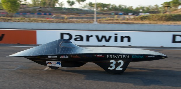 Solar car team from tiny Principia College competes in world race