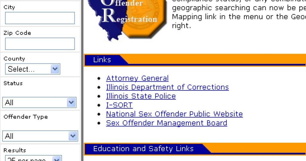 Illinois, Missouri on opposite ends of sex offender list debate