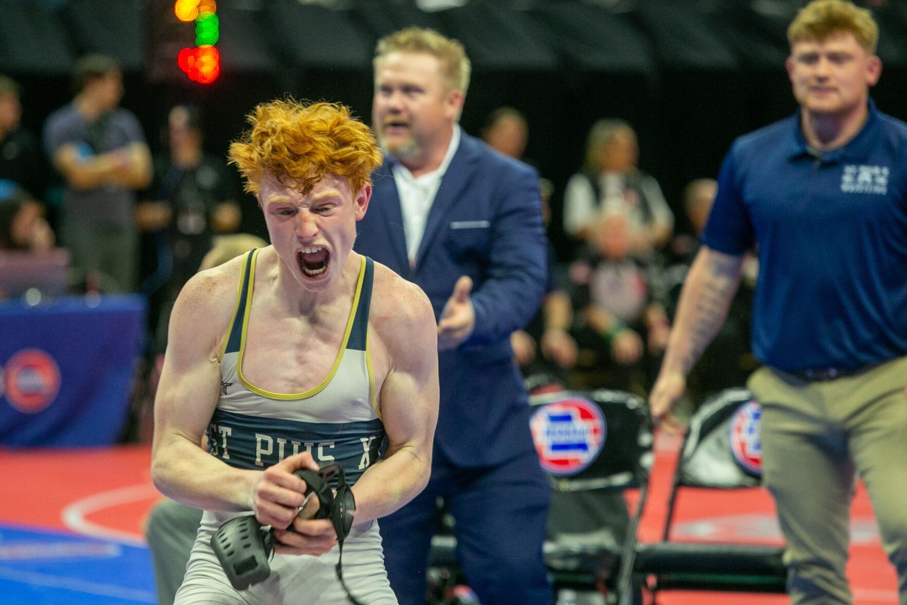 Lutheran St. Charles Caleb Dyer claims second successive boys wrestling ...