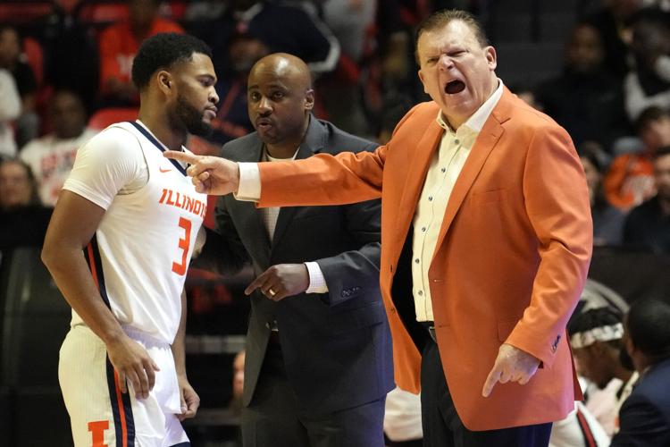 Brad Underwood raves about Illinois basketball's new starters Dain ...