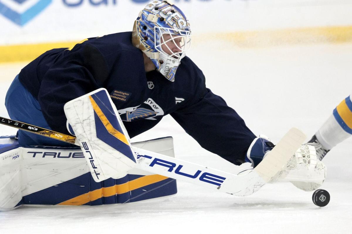 Blues goaltender Jordan Binnington looks to keep building