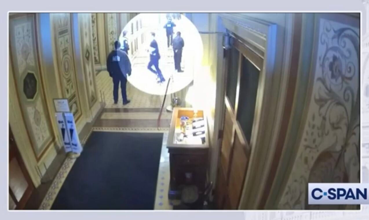 Messenger: He raised a fist and then ran away. That's the Josh Hawley way.