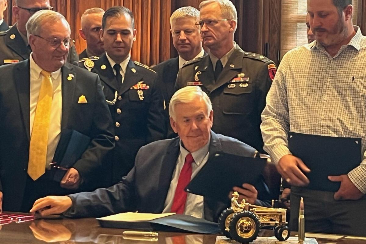 Missouri governor signs law addressing veterans’ suicides