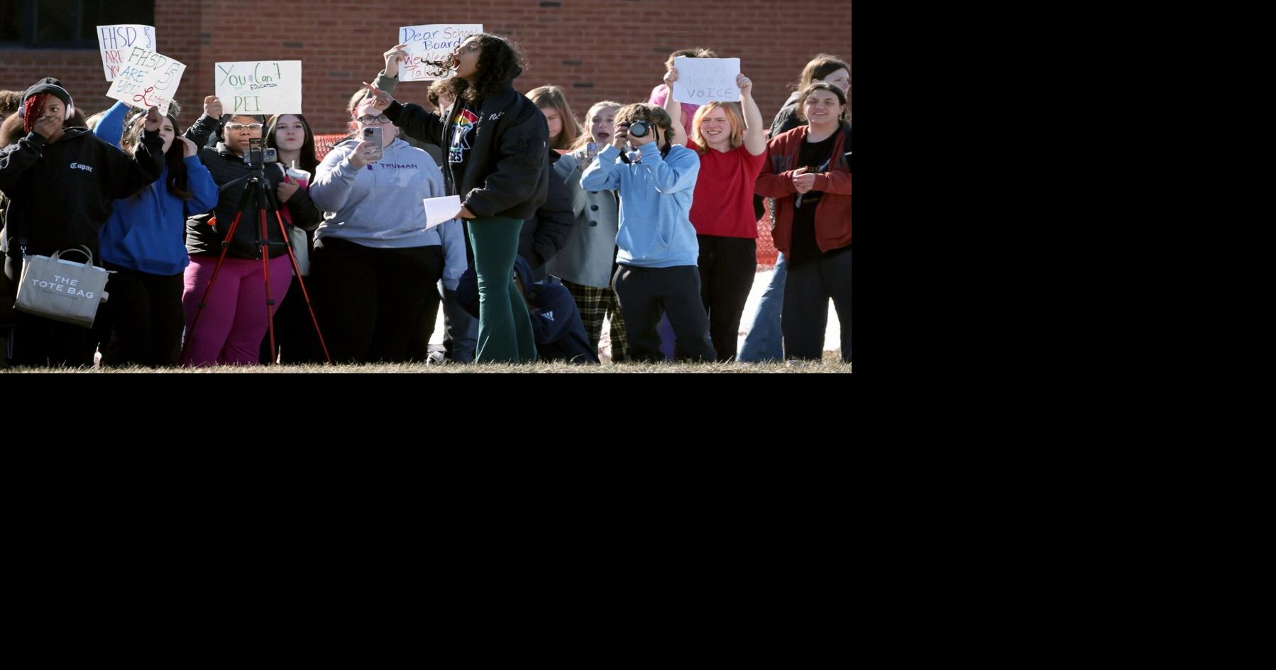 Francis Howell students walk out to protest school board actions on ...
