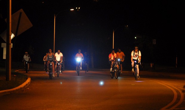 Route a surprise for Moonlight Ramble riders