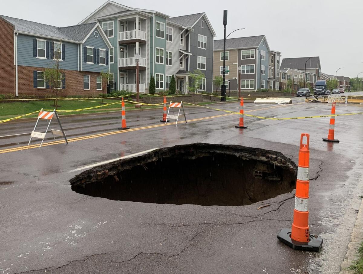 2 sinkholes open up on St. Louis streets. Neighbors 'scared'