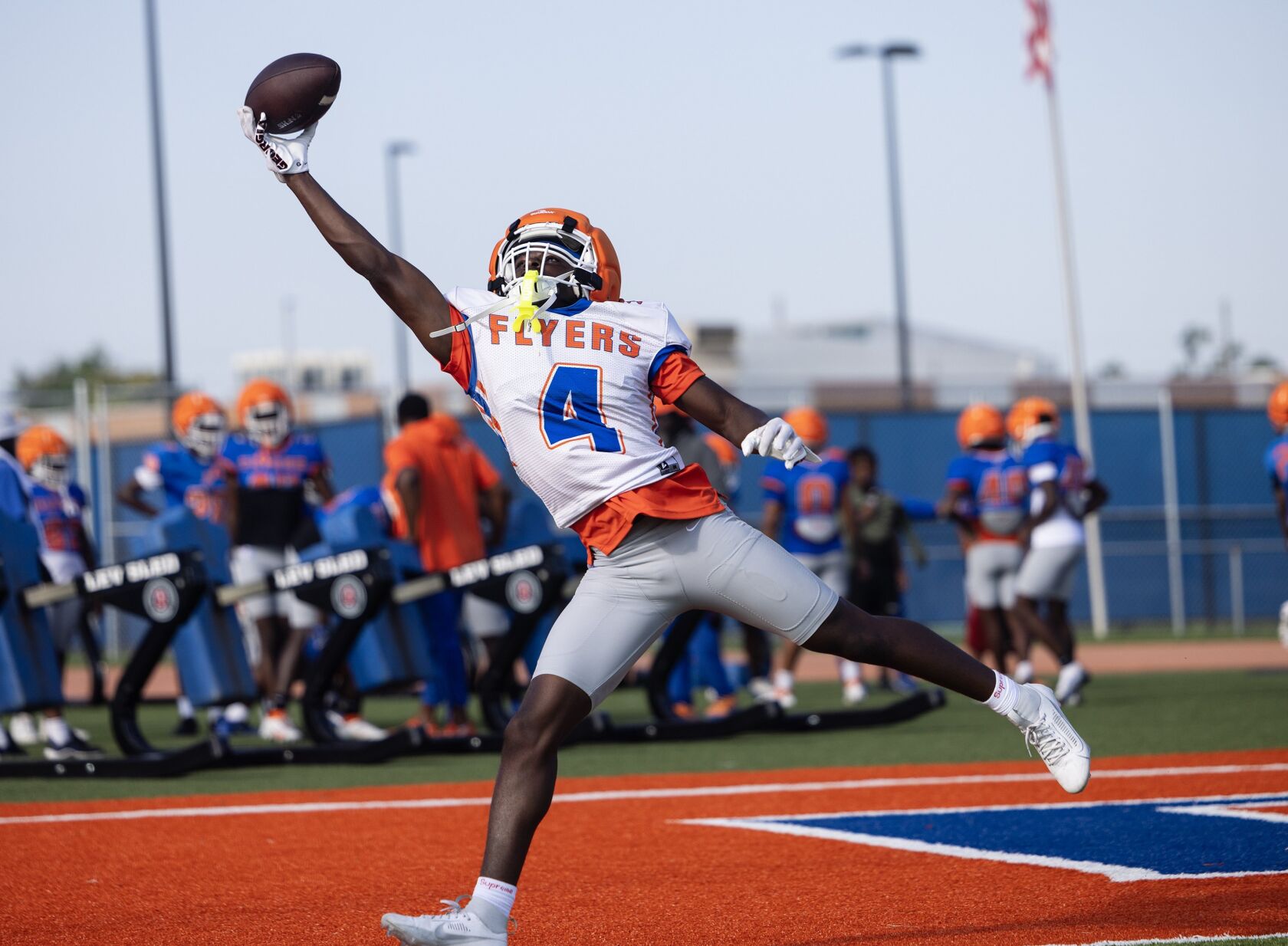East St. Louis football practice