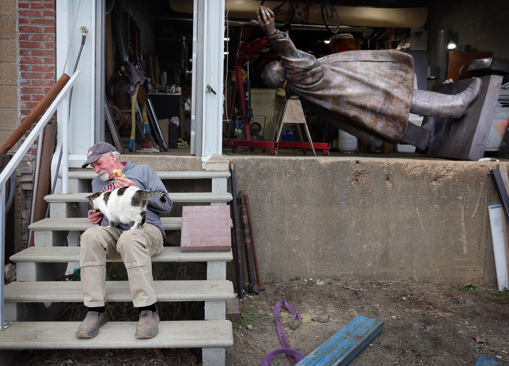 Photos: Damaged by tornado, repaired MLK statue to be unveiled in ...