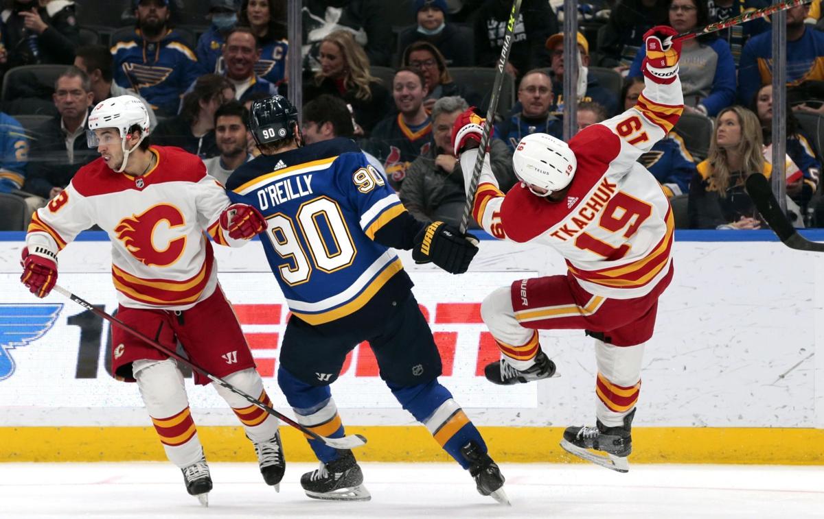 Blues turn the tables on Calgary with a 5-1 win