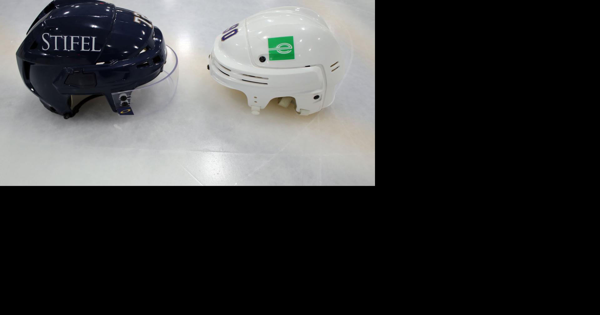 Helmet ads are here for Blues this season