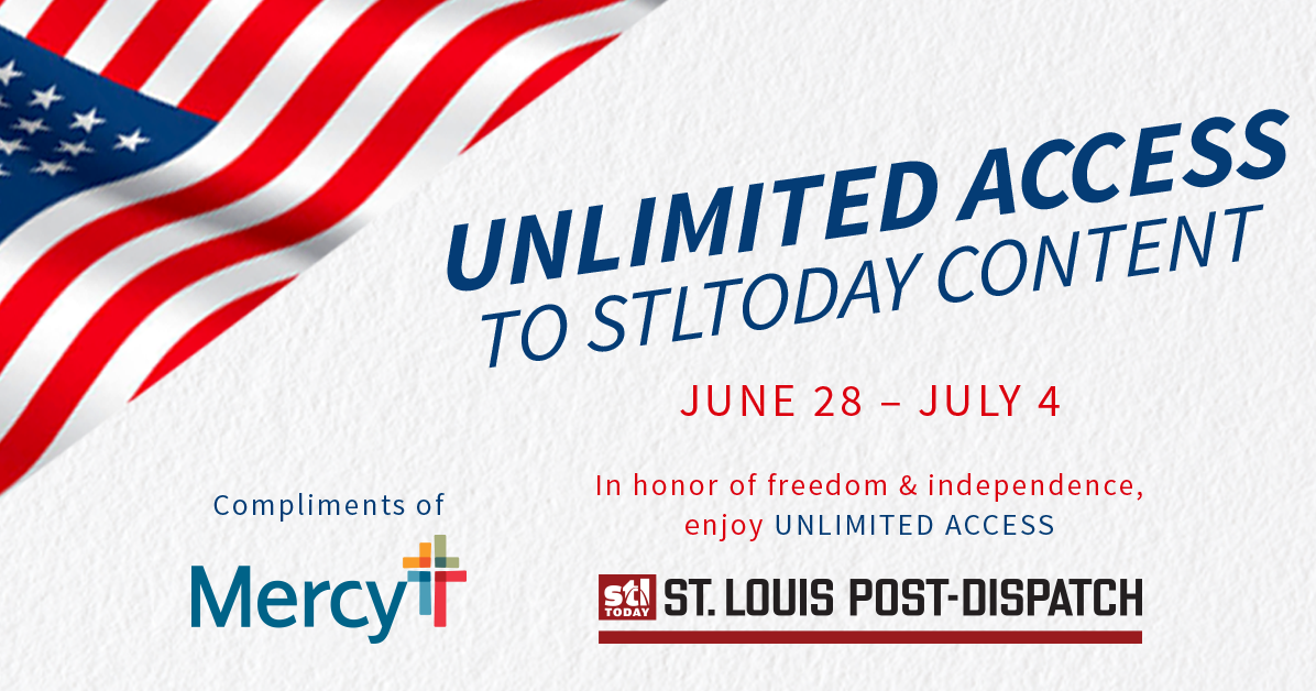 Enjoy unlimited access to STLtoday.com, courtesy of Mercy