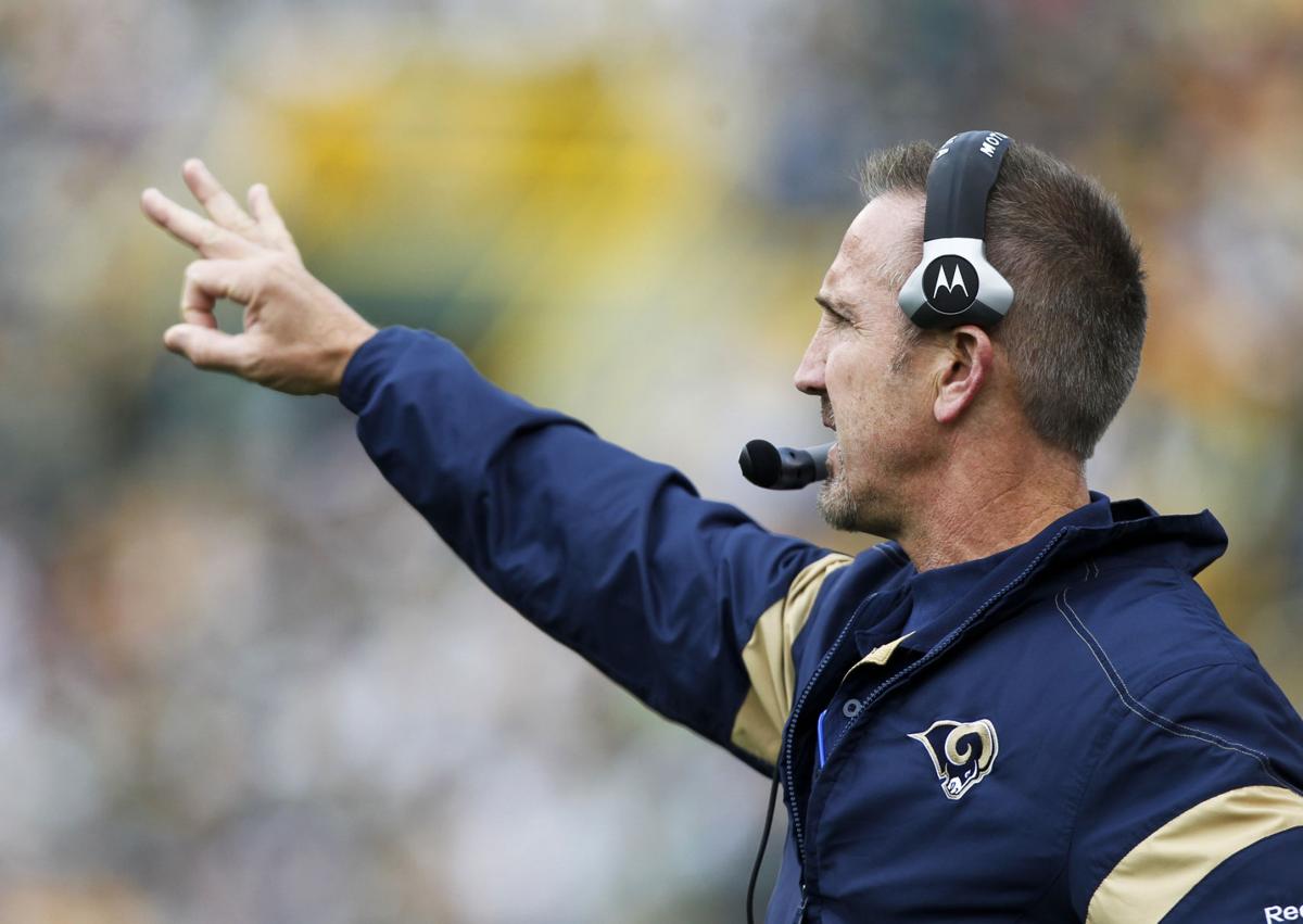 Rams coach, players attend World Series game