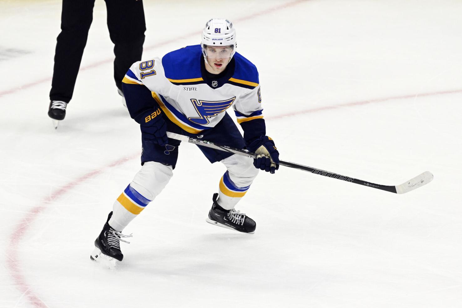 Dylan Holloway leads Blues out of offensive funk, past Red Wings into ...
