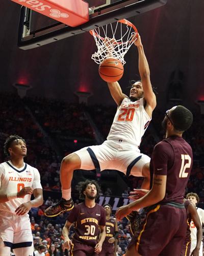 Brad Underwood raves about Illinois basketball's new starters Dain ...