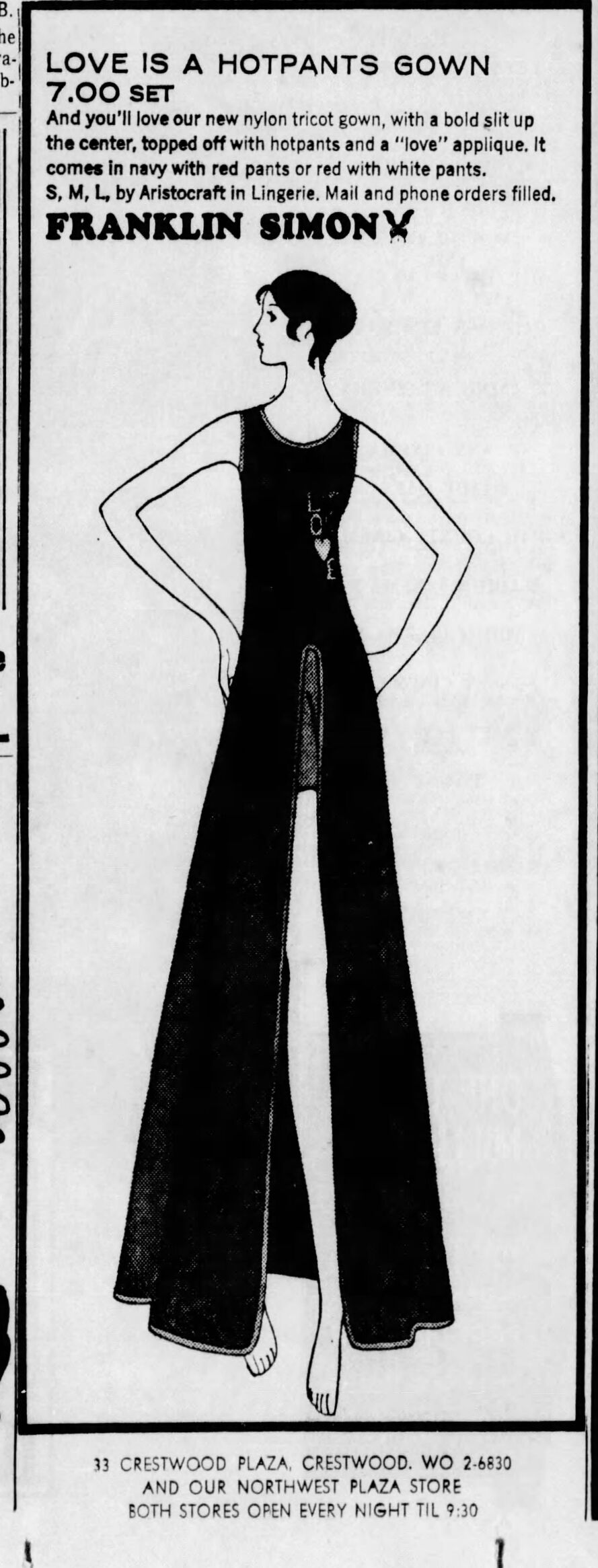 The first email, hot pants and Evelyn West: A look at the newspaper ads ...
