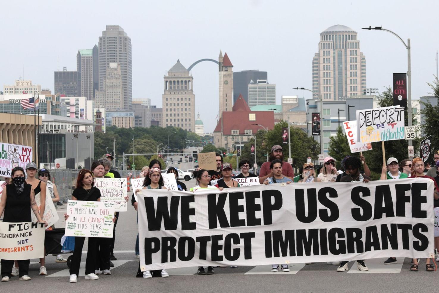 St. Louis protests against ICE, Trump immigration raids