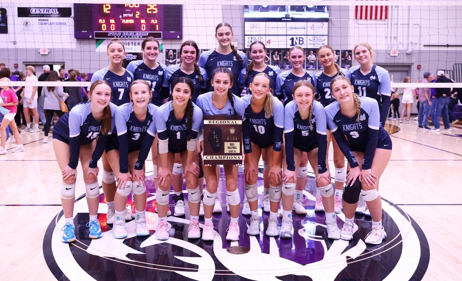 Class 2A Breese Central Regional girls volleyball final: Mater Dei def ...