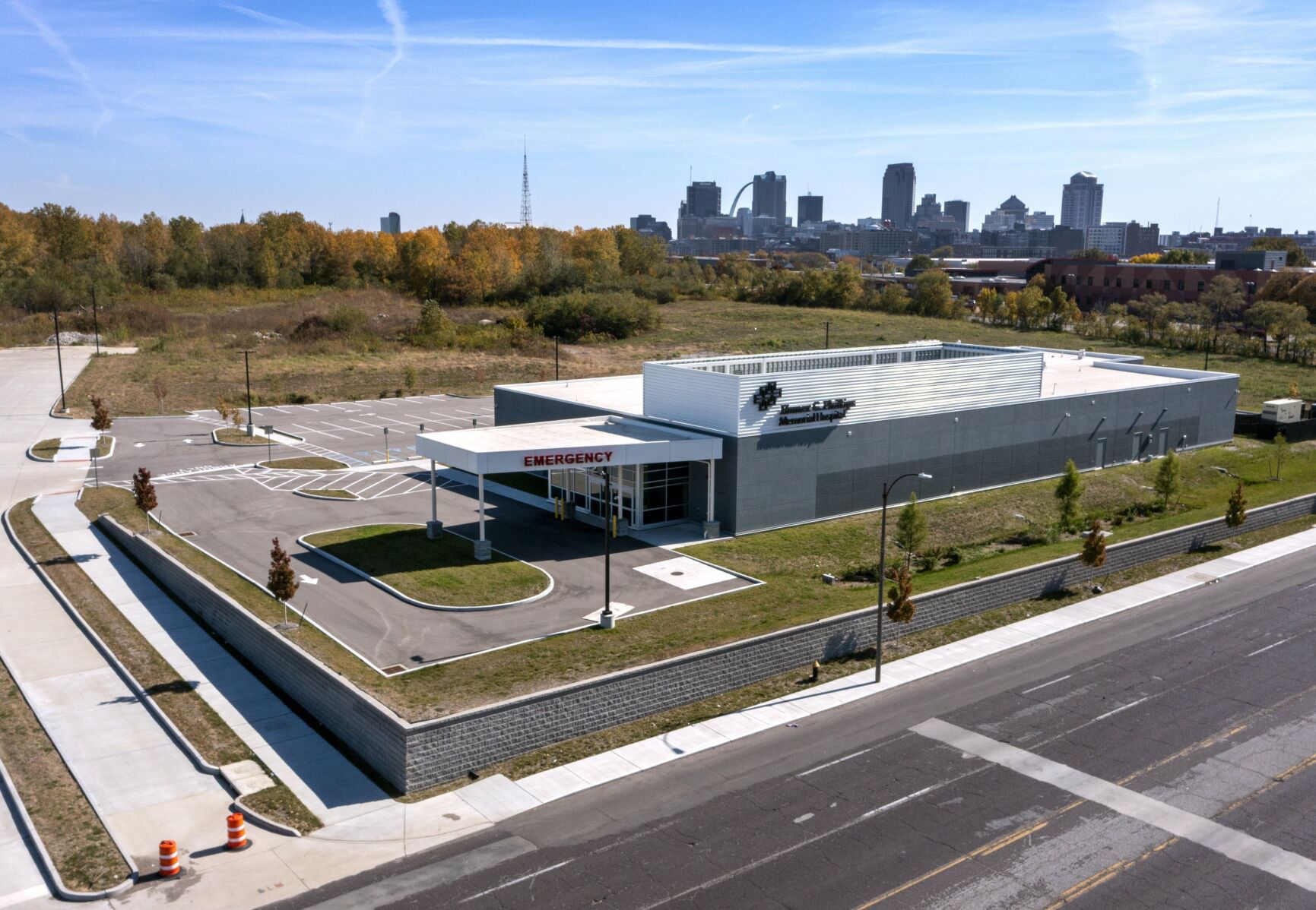 Homer G. Phillips Memorial Hospital next to NGA