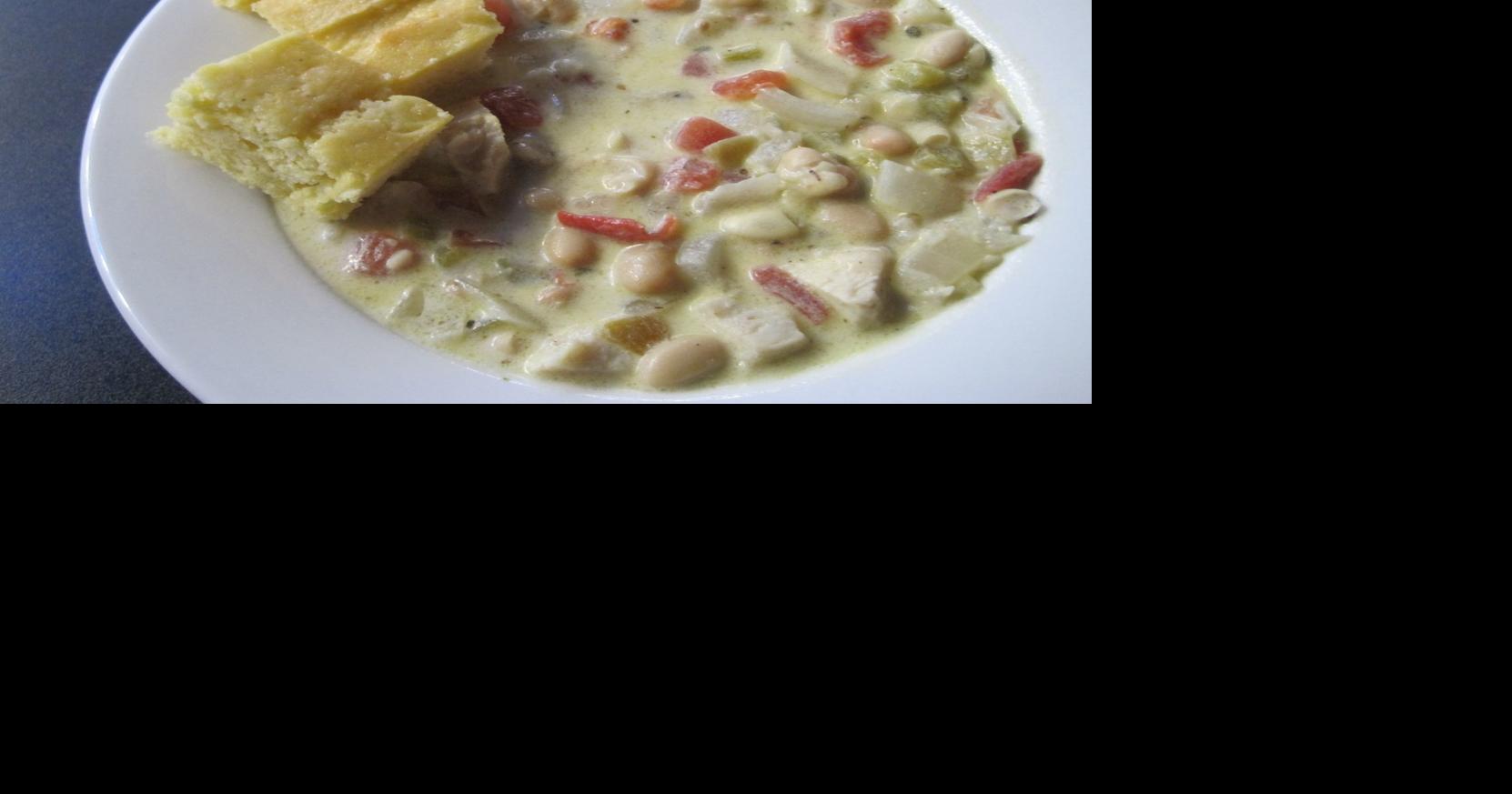 Fountain on Locust's Chili Con Chatta is white chili with tweaks