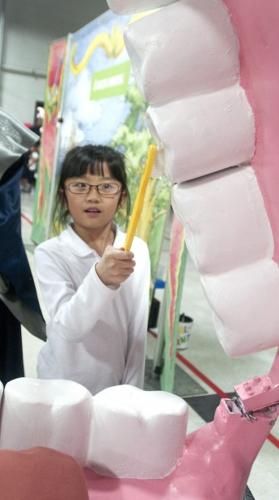 Tooth Wizard fights PlaqueMan in the 'Land of Smiles'