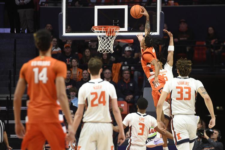 Coleman Hawkins records 5th triple-double in Illinois basketball ...