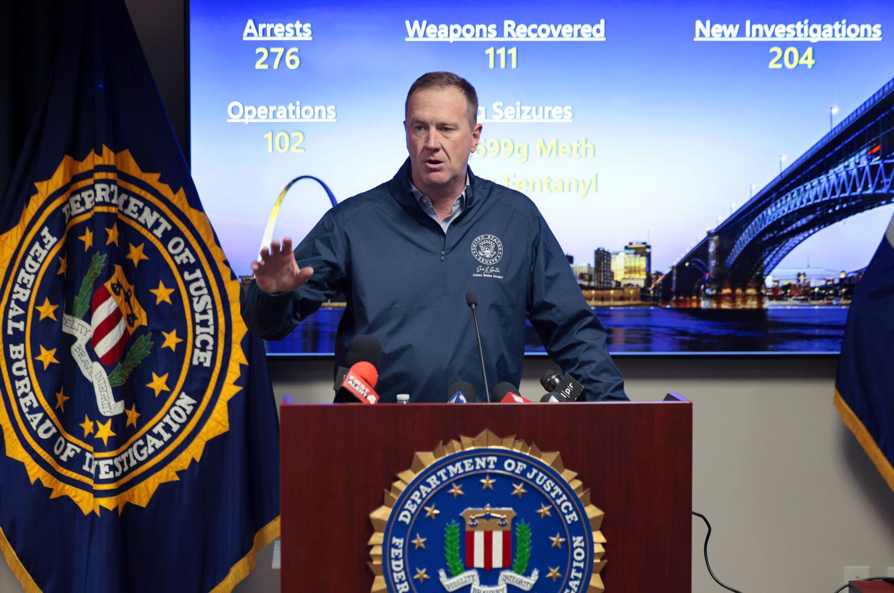 Photos: Officials discuss boost in FBI agents in Missouri