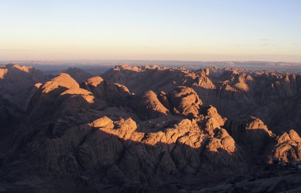 Hike into the sunrise at Mount Sinai