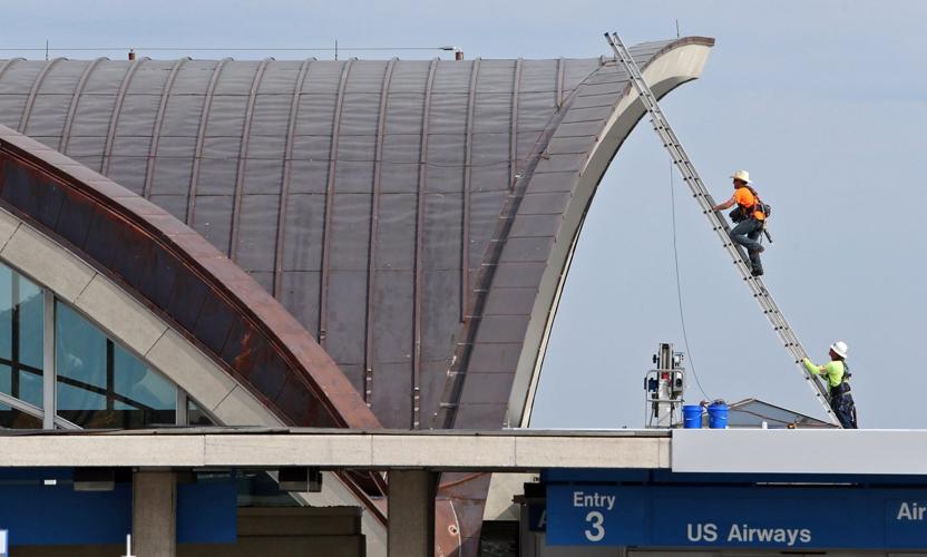 Main Lambert terminal gets shiny, new roof