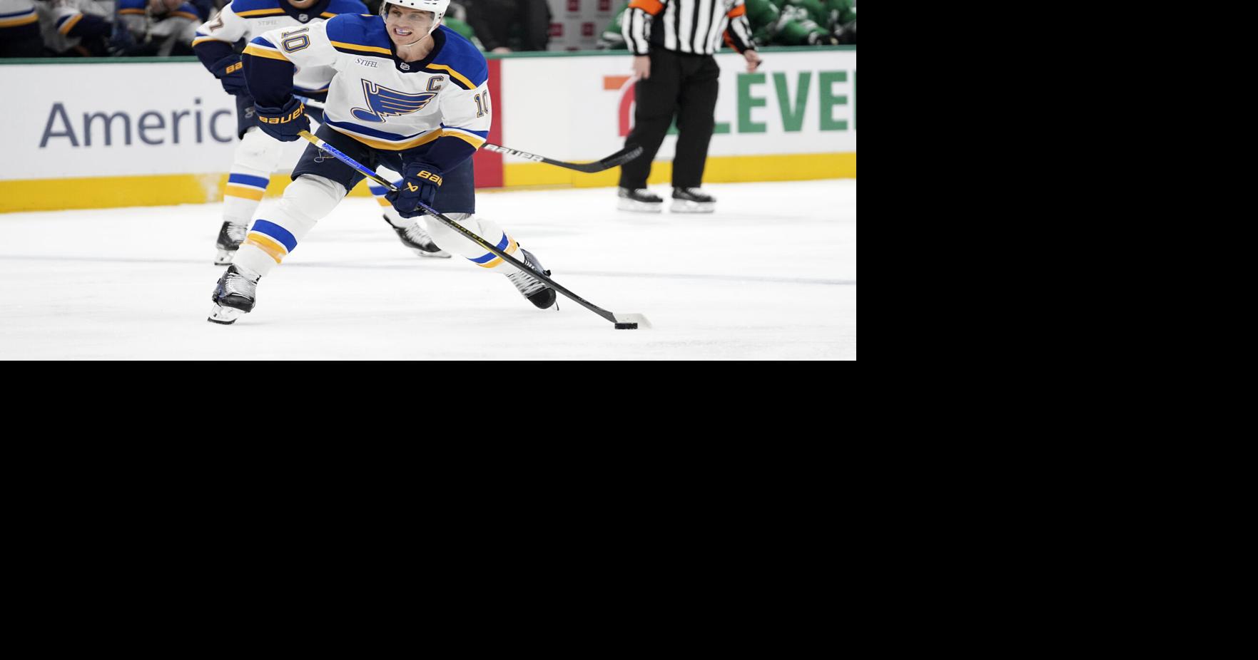 The story behind viral clip of Blues' Schenn, Stars' Benn