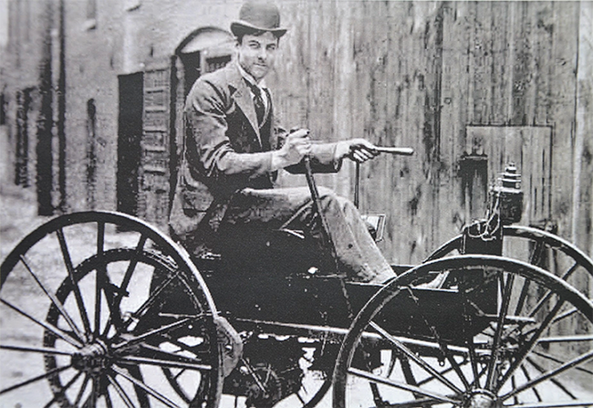 The man who made and drove the first car in St. Louis