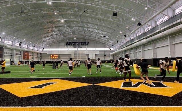 Weather forces Mizzou football to open camp in new Stephens Indoor Facility