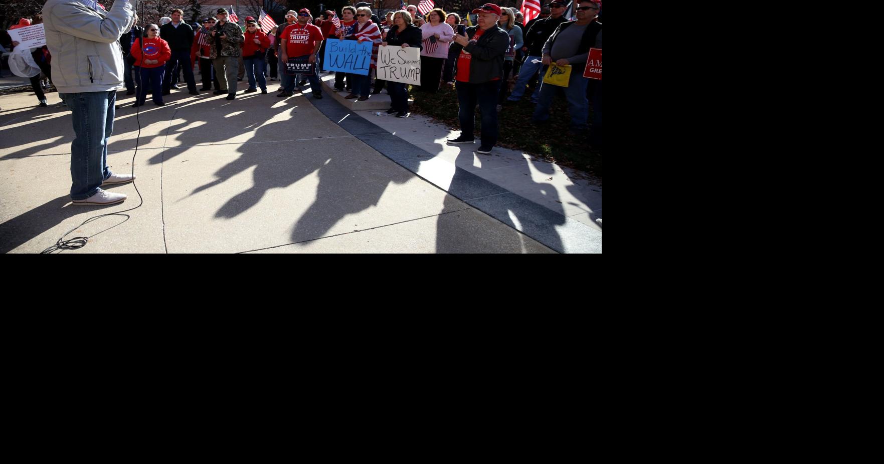 Trump supporters rally in Clayton for border wall