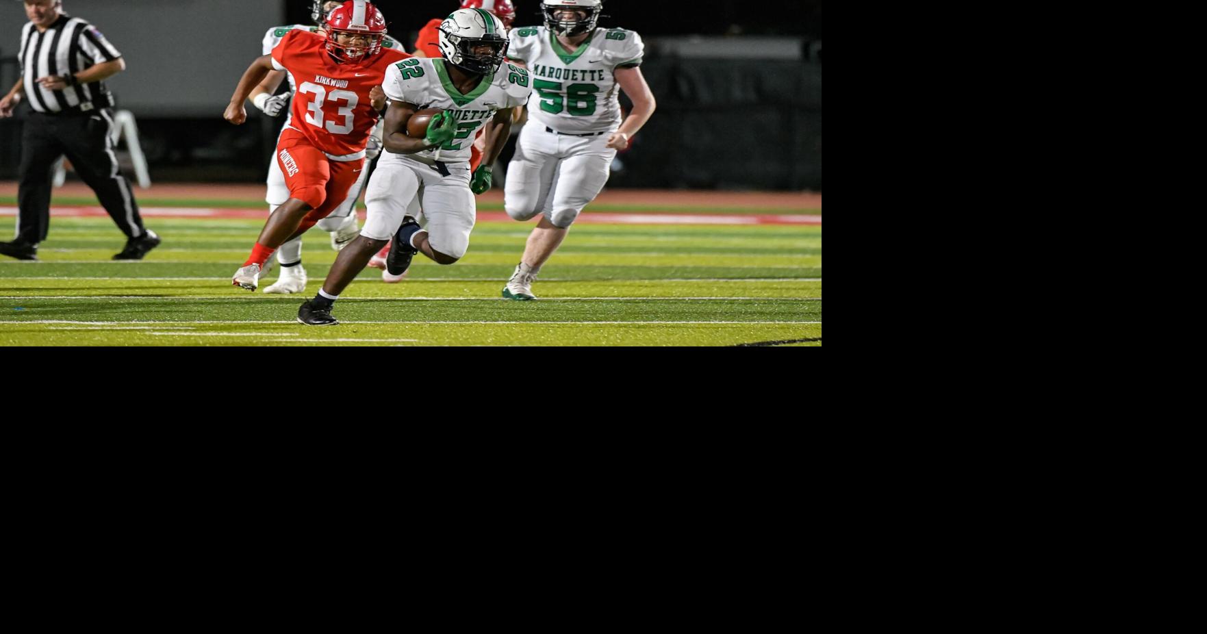 Jackson's late touchdown helps Marquette to comeback win over Kirkwood