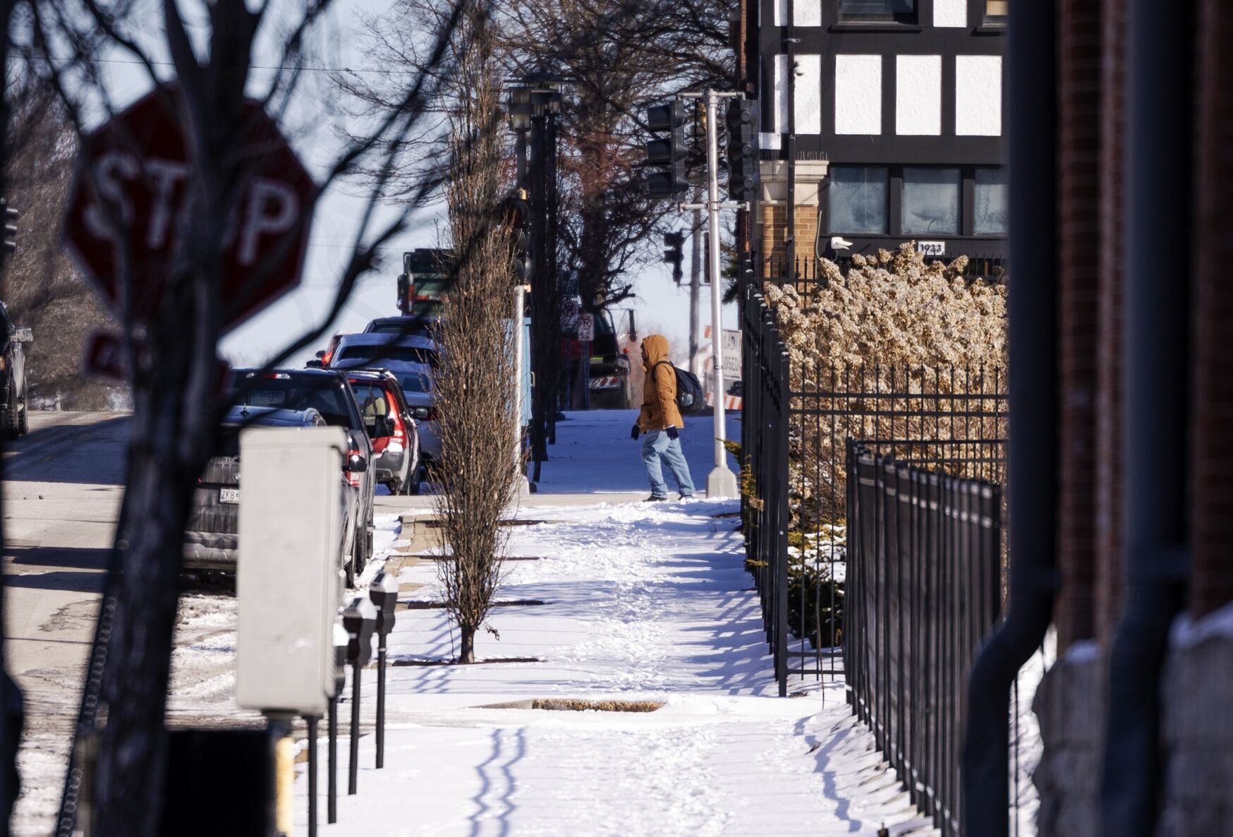 Snow, ice turn St. Louis sidewalks into hazards.