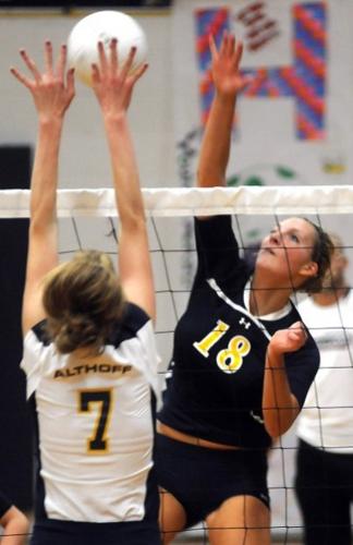 Roustio, O'Fallon clear late-season hurdle with sweep at Althoff