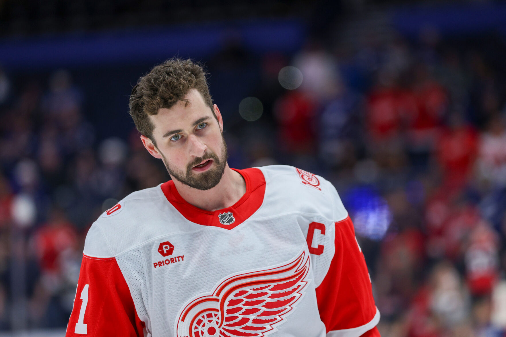 Apr 13, 2026; Tampa, Florida, USA; Detroit Red Wings center Dylan ...