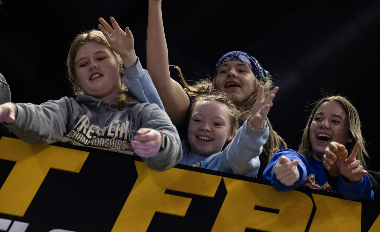 Scenes from the Missouri Class 2 girls wrestling state tournament