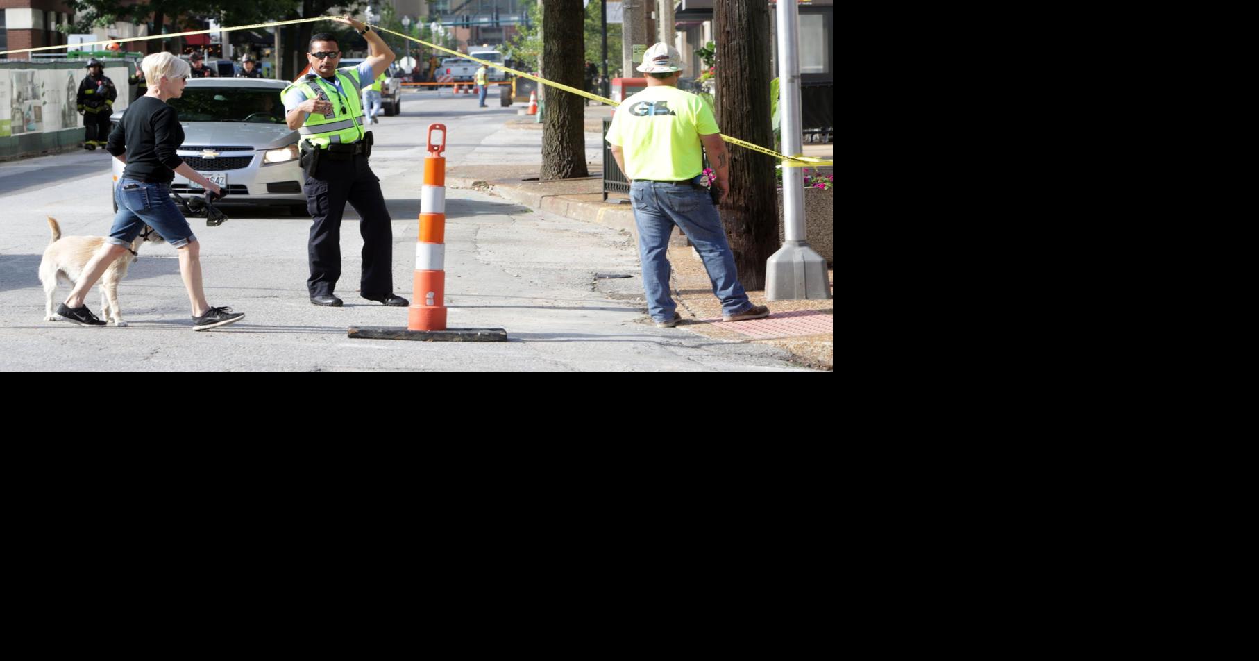 All clear after natural gas line rupture in Central West End