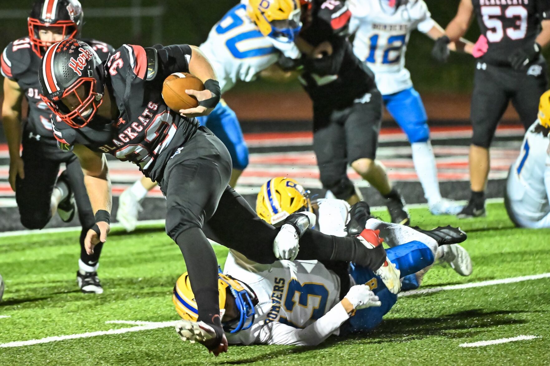 Class 3 District 2 football quarterfinal: Herculaneum 36, John Burroughs 21