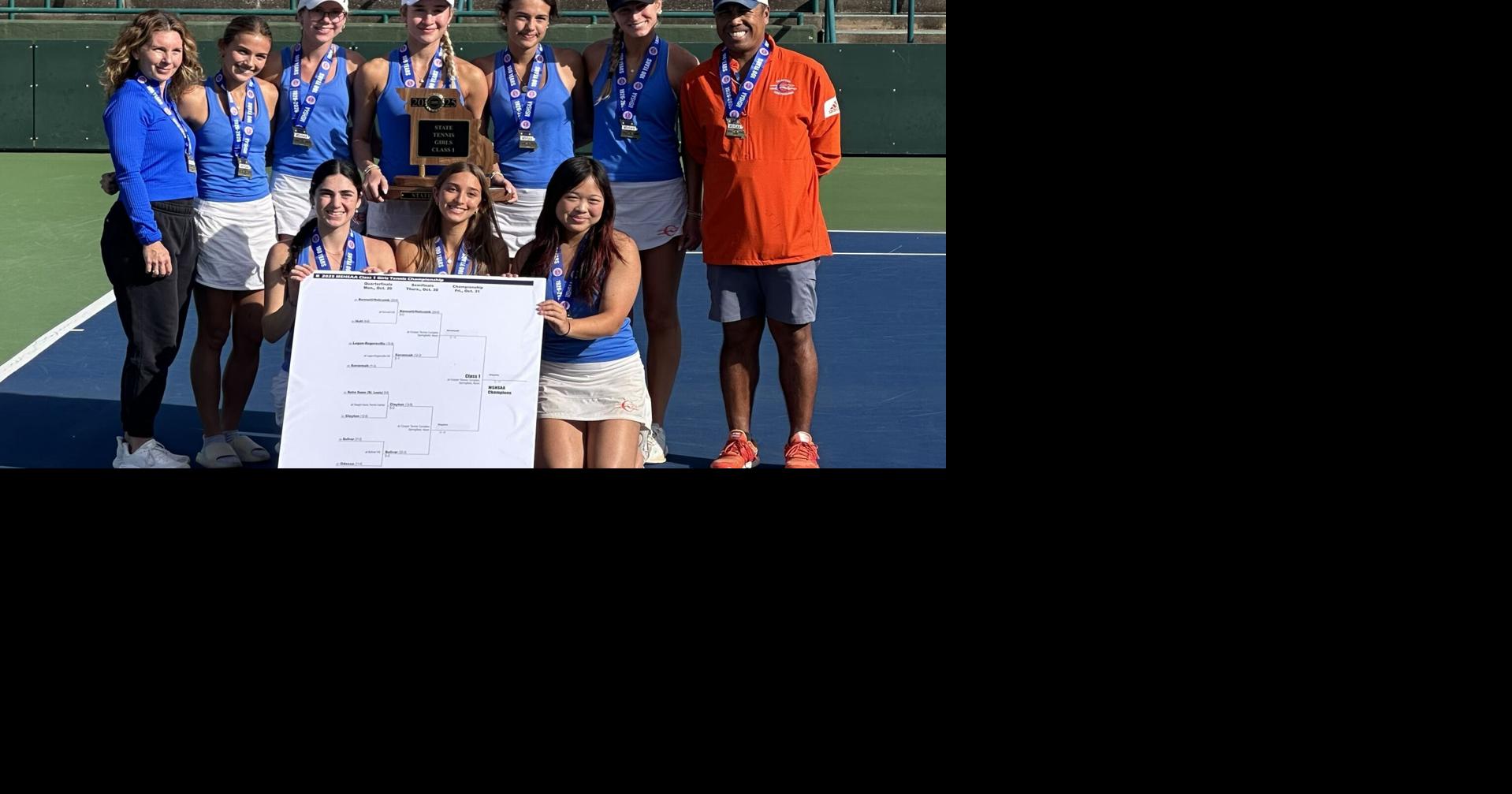 Clayton makes it three Class 1 girls team tennis titles in a row with ...