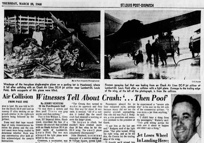 March 27, 1968: Two planes collide midair near Lambert