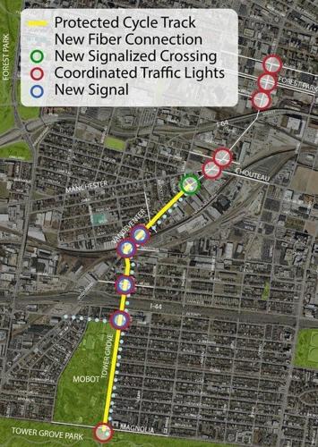 Organizers show off designs for expanded St. Louis bicycle route